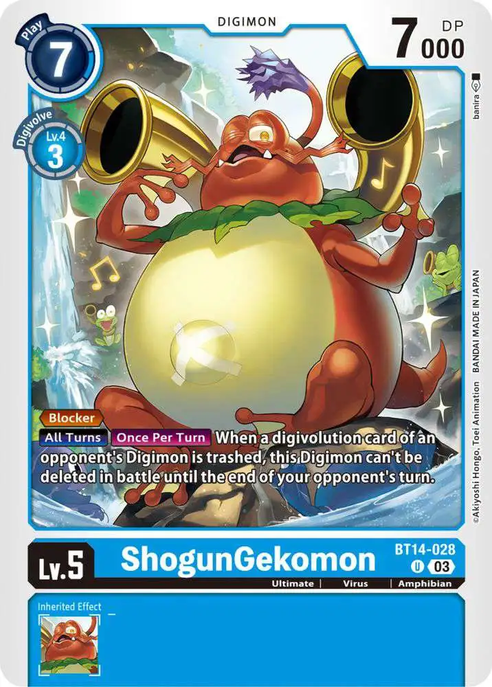 Digimon Trading Card Game Blast Ace Single Card Uncommon ShogunGekomon ...