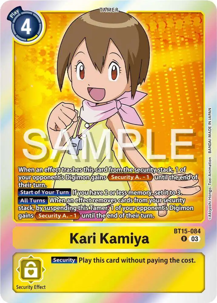 Digimon Trading Card Game Exceed Apocalypse Single Card Rare Kari ...