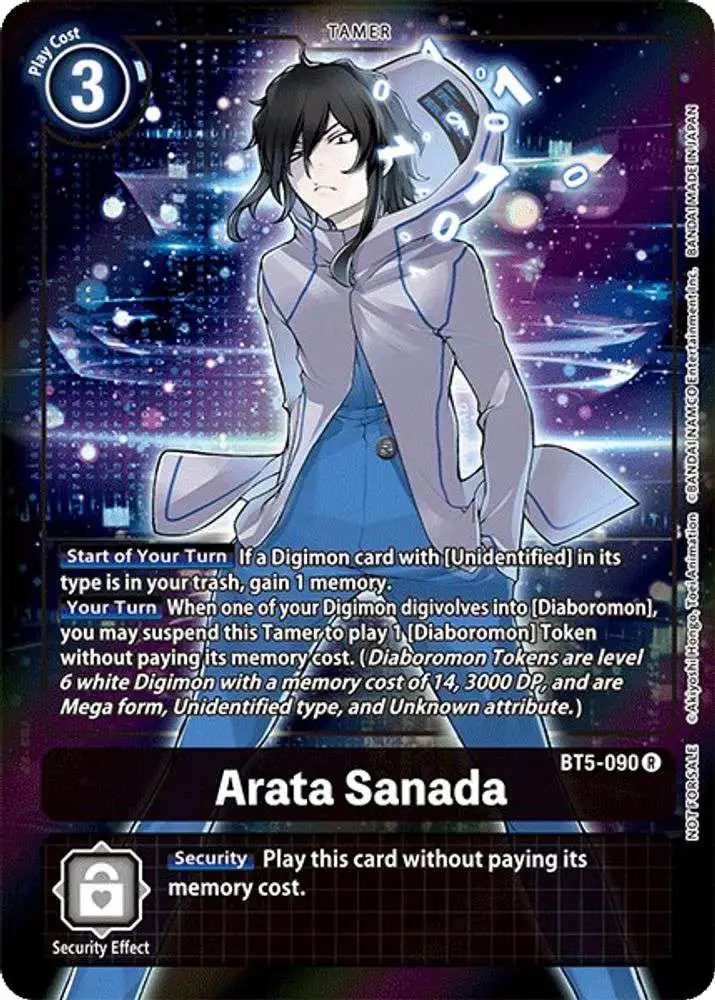 Digimon Trading Card Game Battle of Omni Single Card Rare Arata Sanada BT5-090 Box Topper - ToyWiz