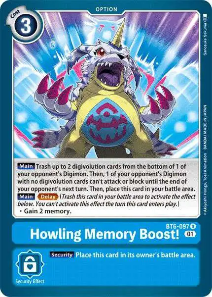 Digimon Trading Card Game Double Diamond Single Card Uncommon Howling ...