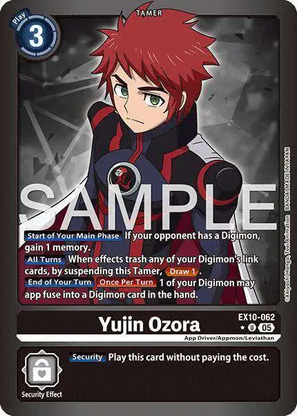 Digimon Trading Card Game Sinister Order Single Card Uncommon Yujin Ozora EX10-062 Foil - ToyWiz