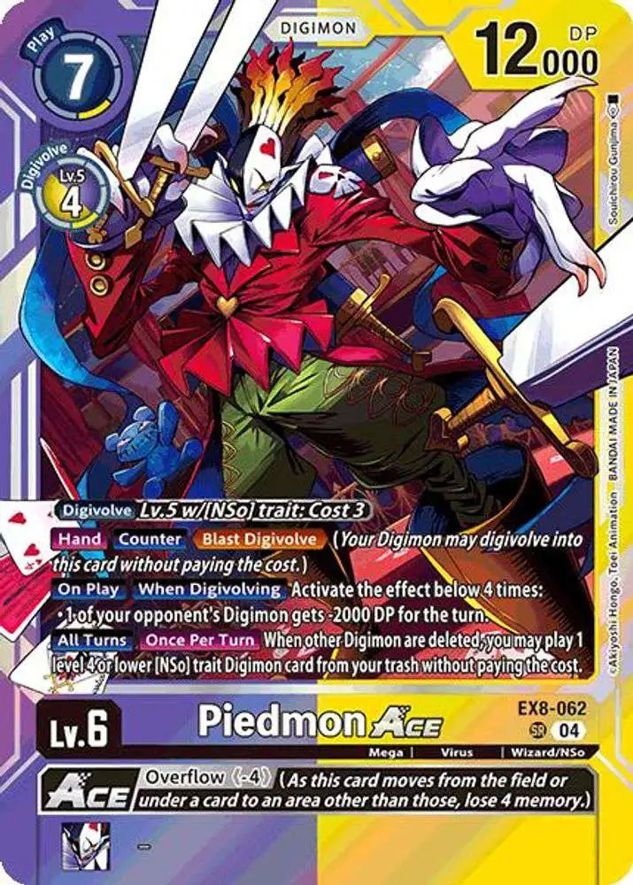 Digimon Trading Card Game Chain of Liberation Single Card Super Rare Piedmon ACE EX8-062 - ToyWiz