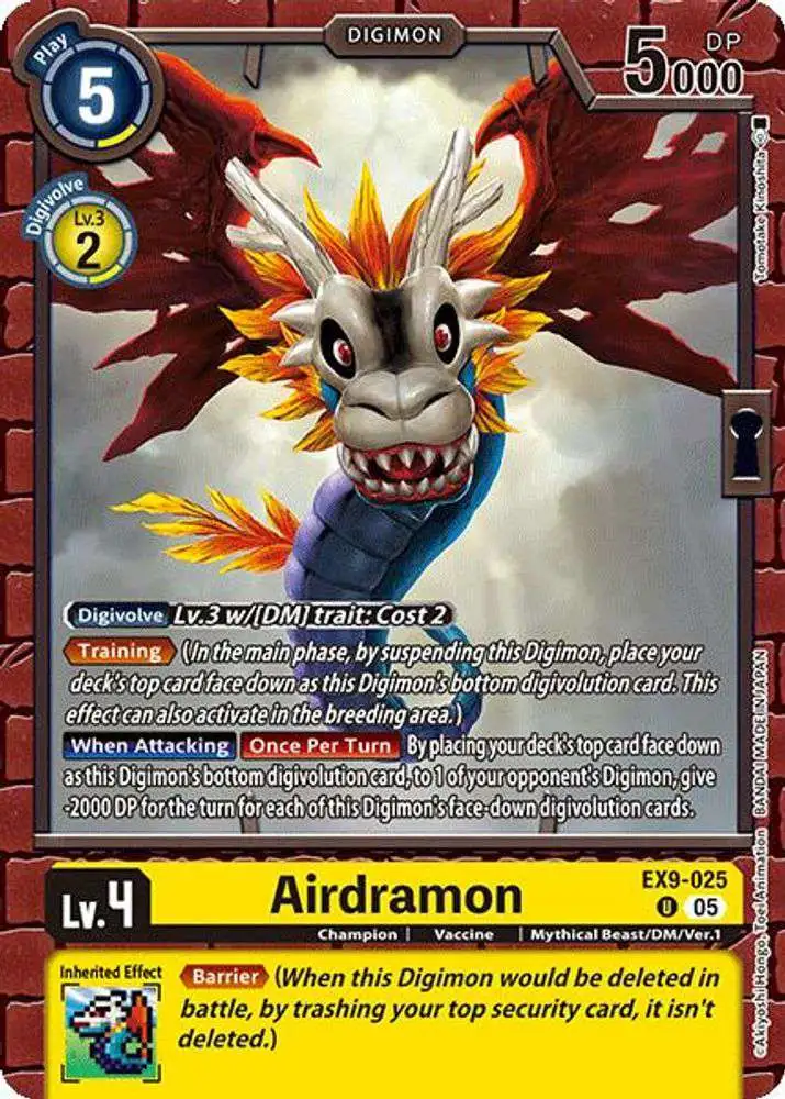 Digimon Trading Card Game Versus Monsters Single Card Uncommon Airdramon EX9-025 - ToyWiz