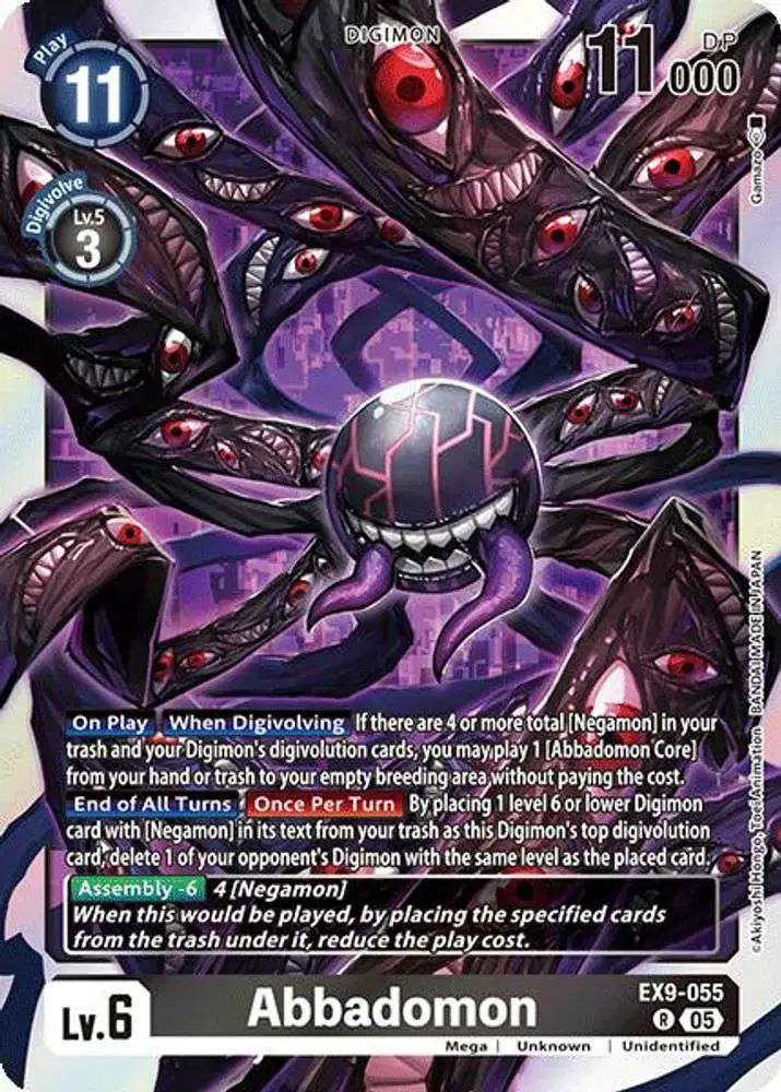 Digimon Trading Card Game Versus Monsters Single Card Rare Abbadomon ...
