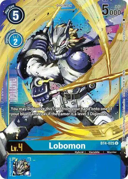 Digimon Trading Card Game Great Legend Single Card Uncommon Lobomon BT4 ...
