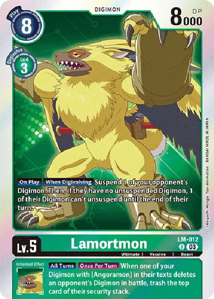 Digimon Exceed Apocalypse Single Card Uncommon Lamortmon LM-012 English ...