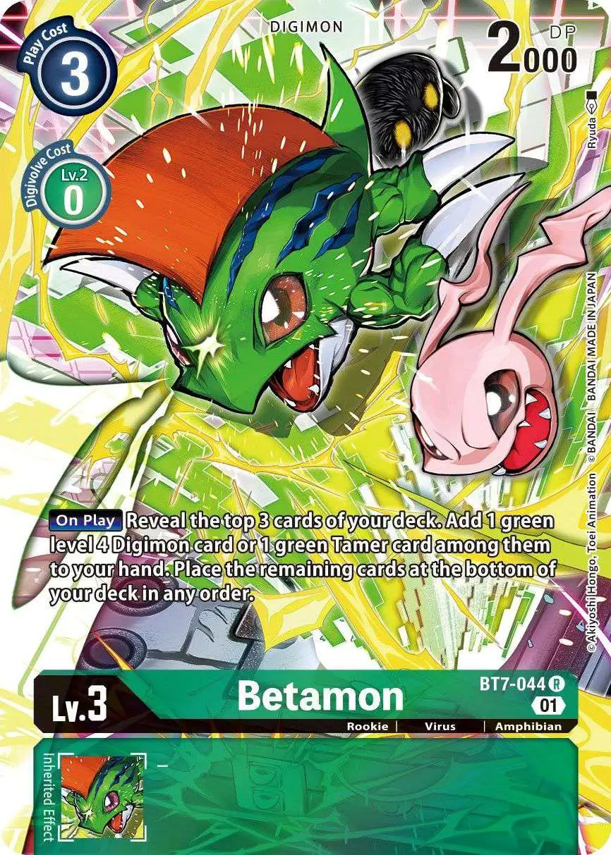 Digimon Trading Card Game Next Adventure Single Card Rare Betamon BT7-044 Alternate Art - ToyWiz
