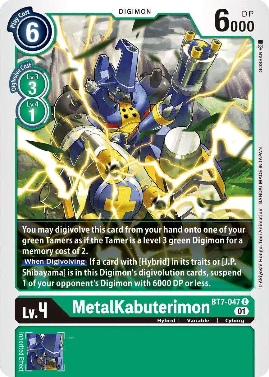 Digimon Trading Card Game Next Adventure Single Card Common Kumamon BT7-021 - ToyWiz