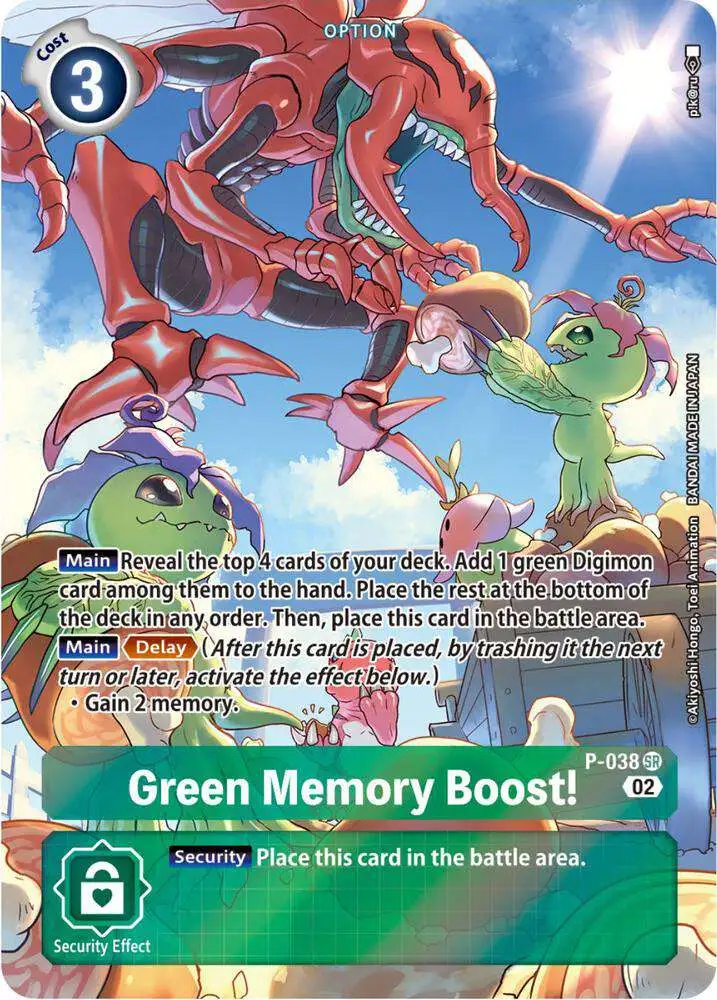 Digimon Trading Card Game Promo Cards Single Card Promo Green Memory ...