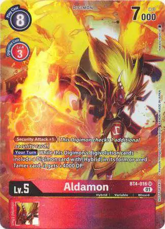 Digimon Trading Card Game Promo Cards Single Card Promo Aldamon 1-Year Anniversary Box Topper ...