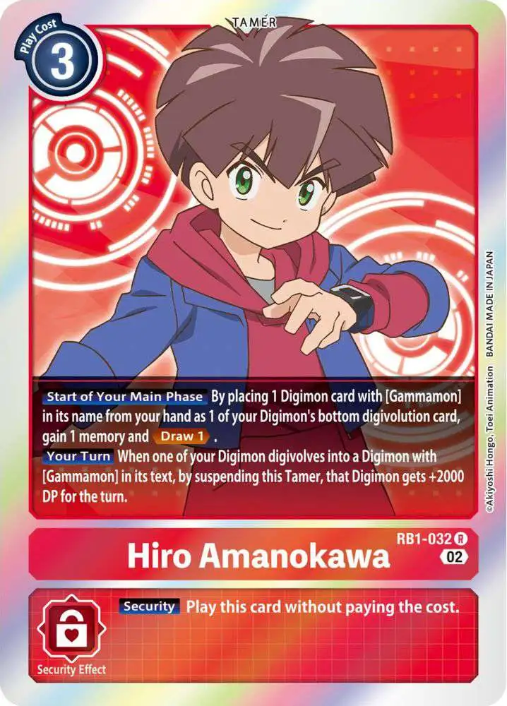 Digimon Trading Card Game Resurgence Booster Single Card Rare Hiro ...