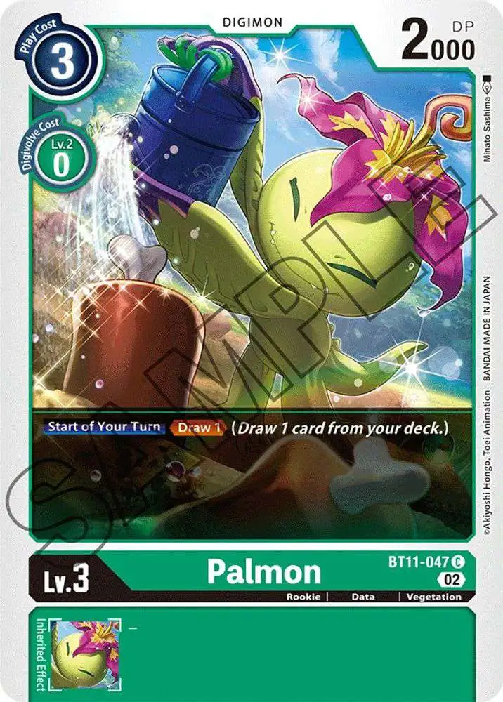 Digimon Trading Card Game Dimensional Phase Single Card Common Palmon BT11-047 - ToyWiz