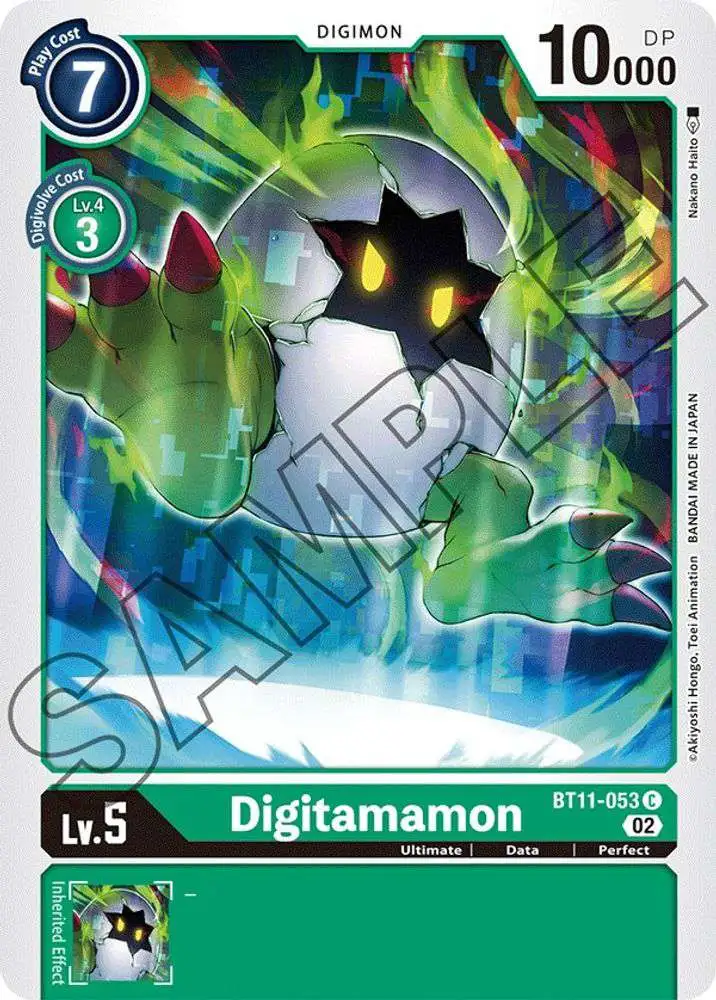 Digimon Trading Card Game Dimensional Phase Single Card Common Digitamamon BT11-053 - ToyWiz