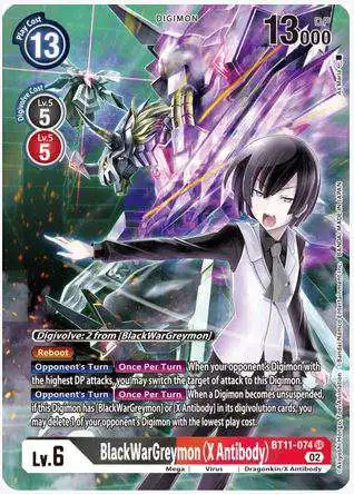 Digimon Trading Card Game Dimensional Phase Single Card Super Rare BlackWarGreymon X Antibody ...