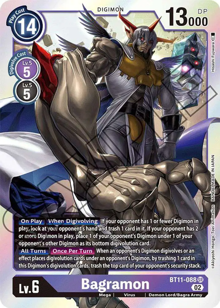 Digimon Trading Card Game Dimensional Phase Single Card Super Rare Bagramon BT11-088 - ToyWiz