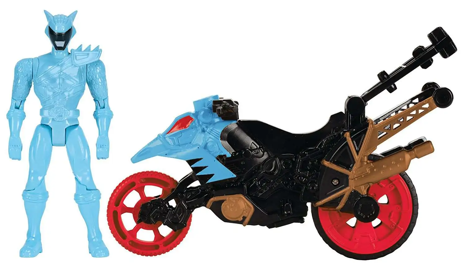 Power Rangers Dino Super Charge Zord Builder Dino Stunt Bike Aqua ...