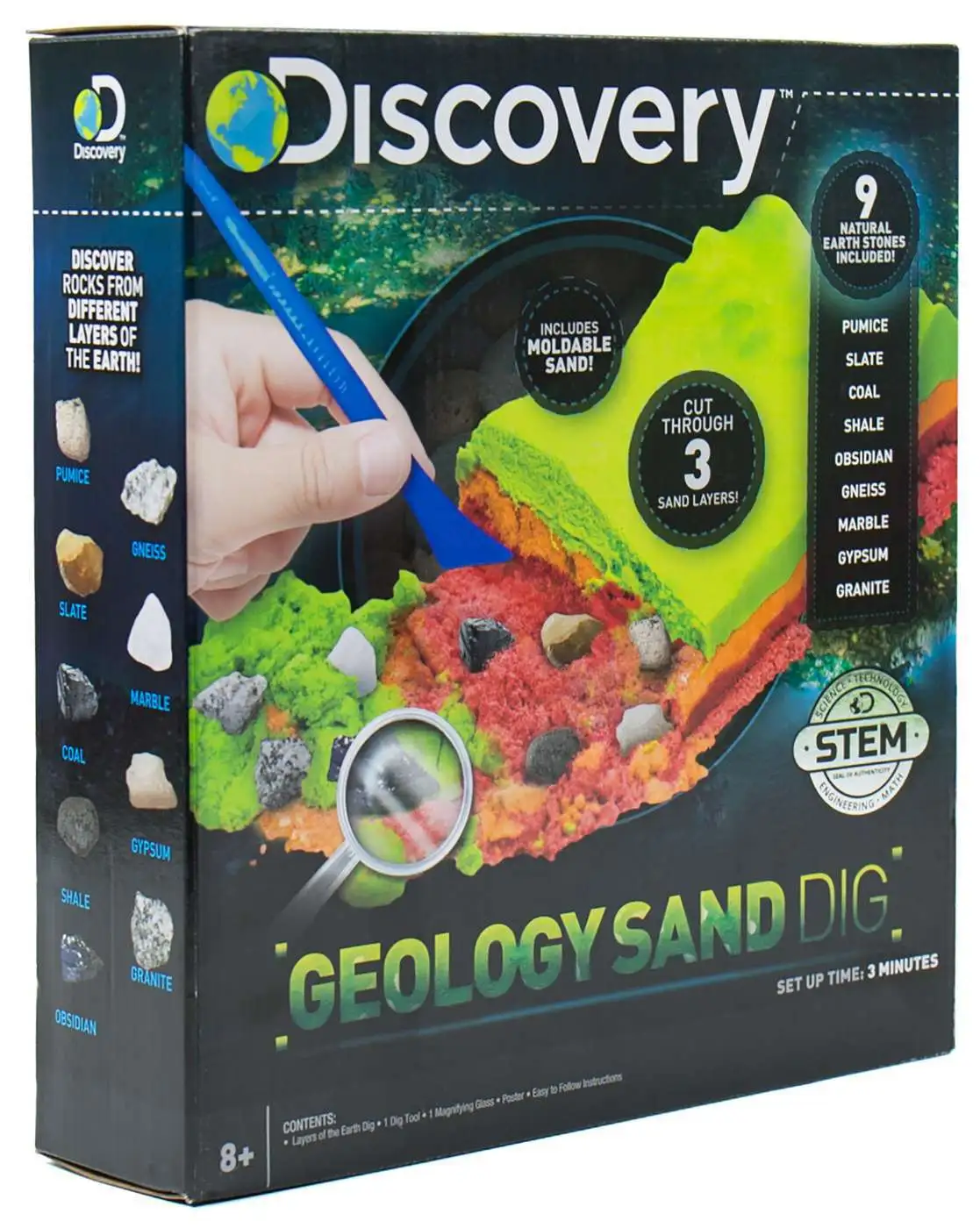 Discovery Geology Sand Dig Science Kit Horizon Group - ToyWiz