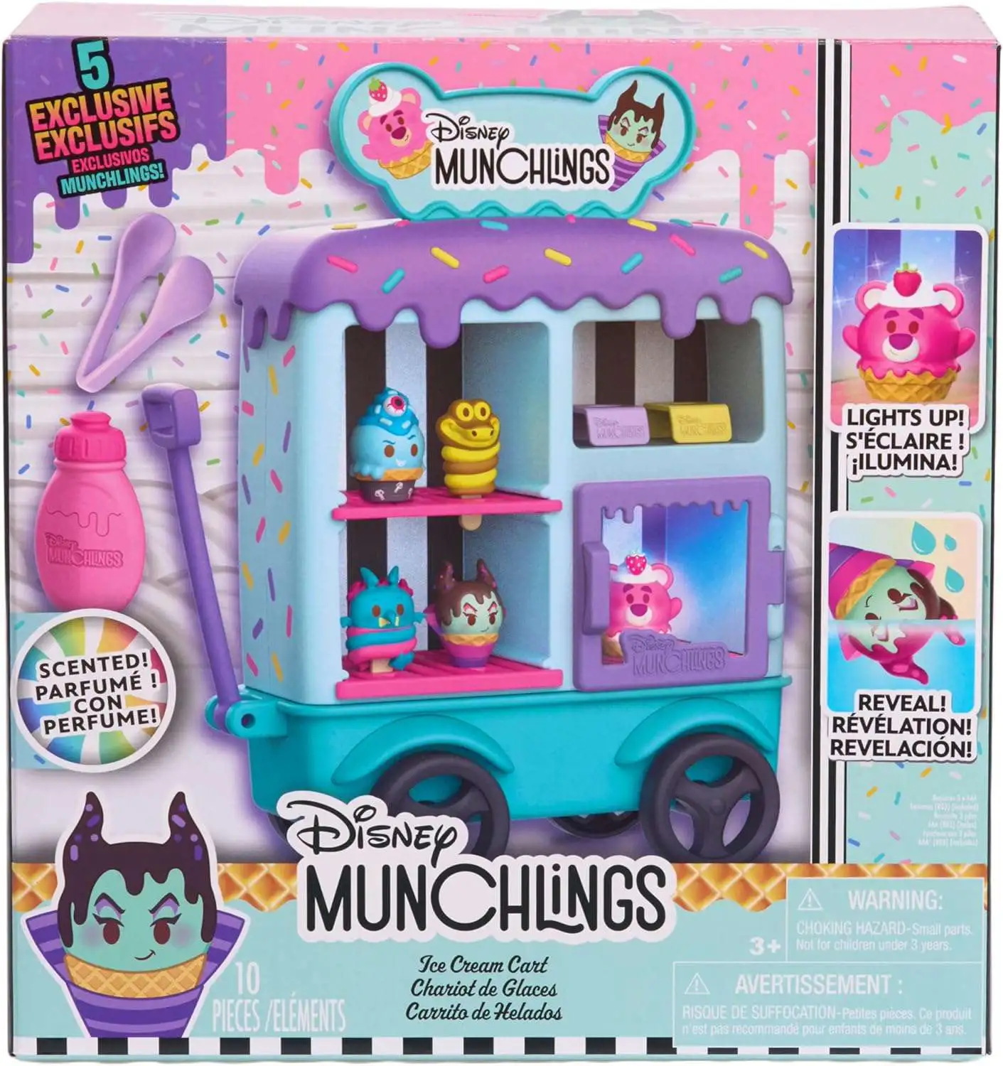 Disney Munchlings Ice Cream Cart Playset Just Play - ToyWiz