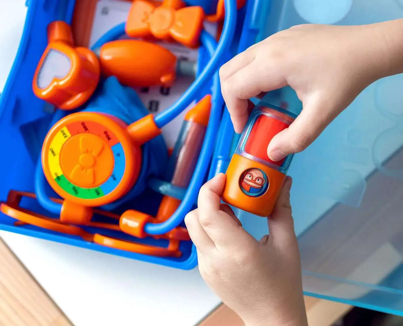 Blippi Doctor Blippi Exclusive Playset Stethoscope, Glasses, Blood ...