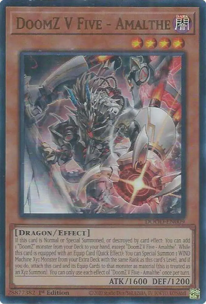 YuGiOh Trading Card Game Doom of Dimensions Single Card Ultra Rare ...