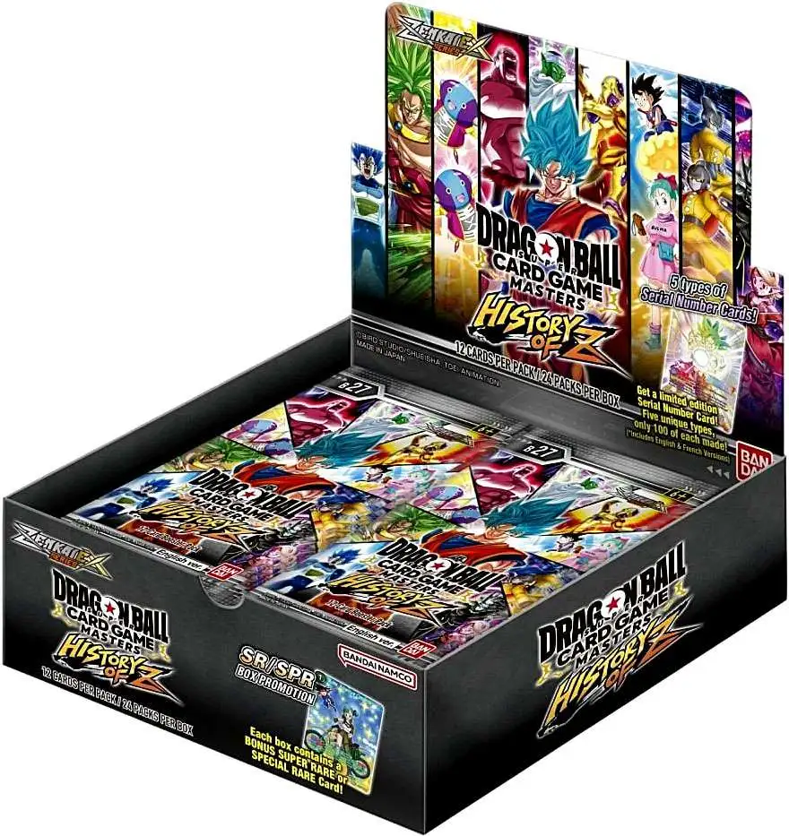 Dragon Ball Super Trading Card Game Zenkai EX Series 10 History of Z Booster Box 24 Packs Bandai ...