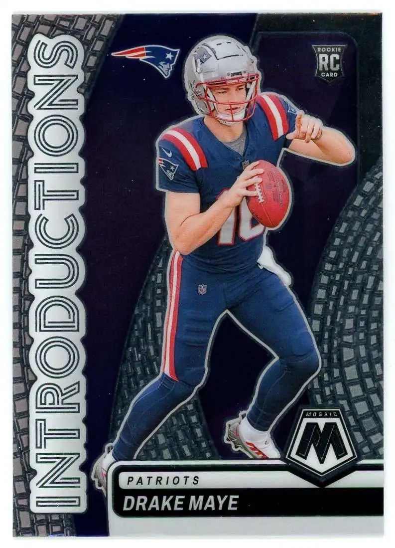 NFL 2024 Panini Mosaic Football Single Card Introductions Drake Maye 1 ...
