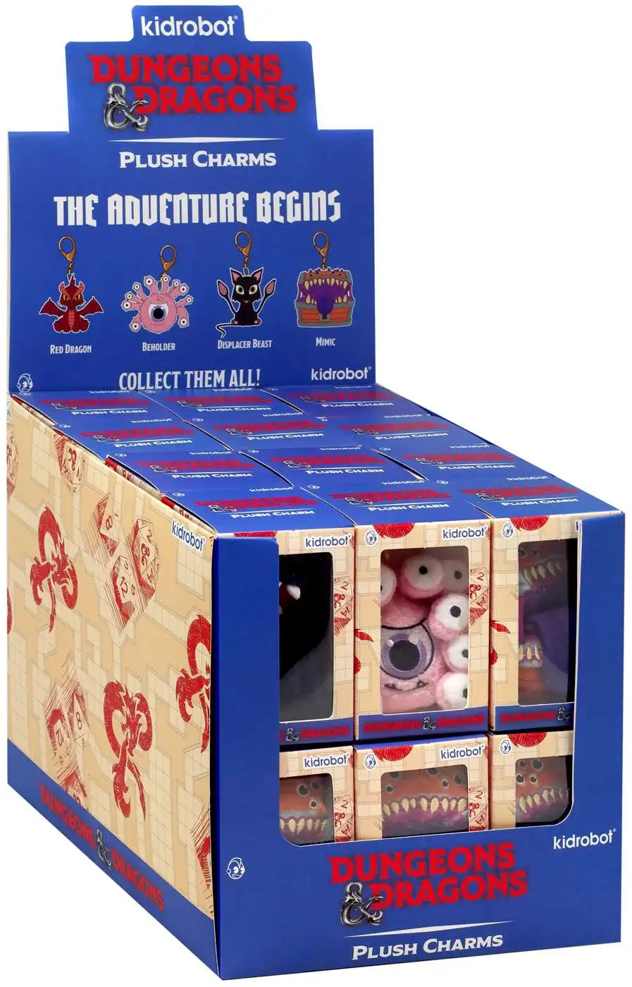 Dungeons Dragons DD Dungeons Dragons 3 Plush Charms 3 Case of 24 Charms ...