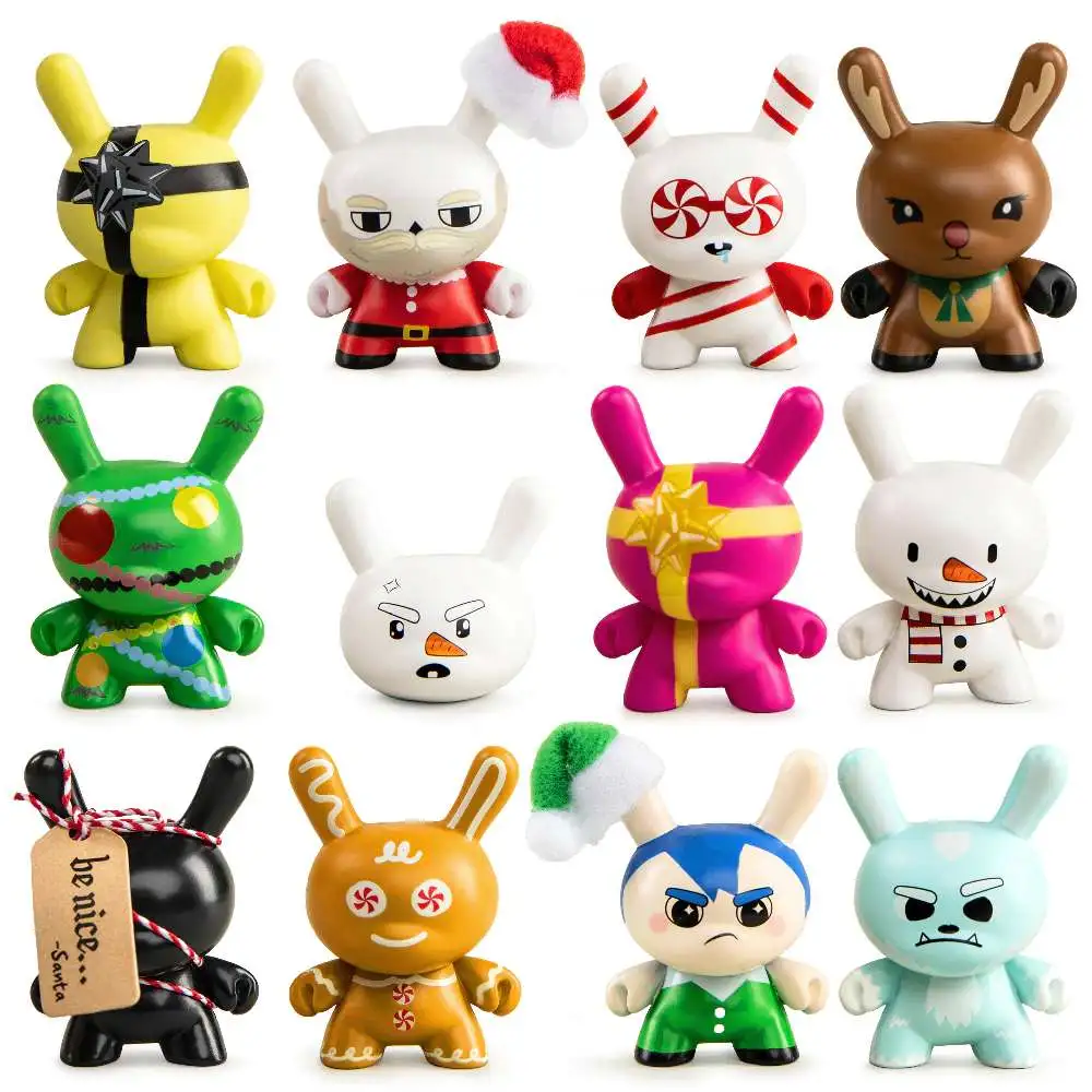 Dunny 12 Dunny Days of Christmas 1.5 Vinyl Mini Figure Set Kidrobot ...