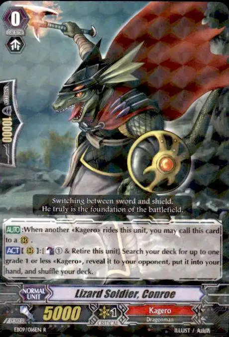 Cardfight Vanguard Divine Dragon Progression Single Card Rare Lizard ...