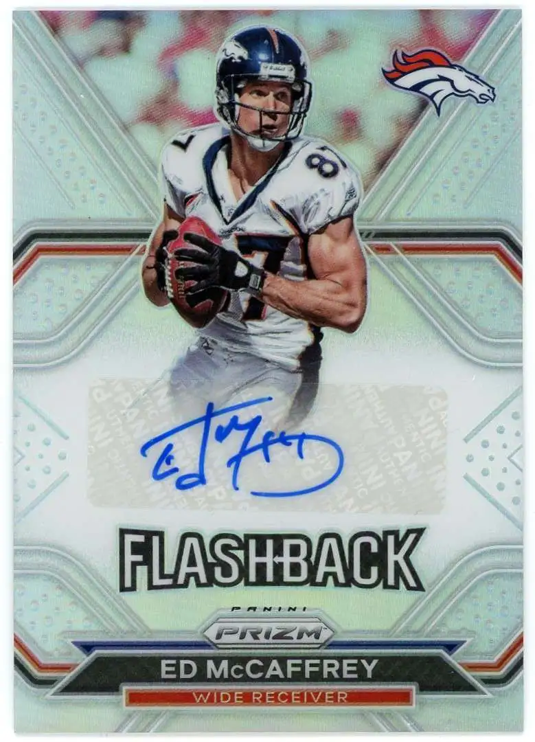 NFL 2020 Panini Prizm Single Card Flashback 260 Ed McCaffrey 10 Auto ...