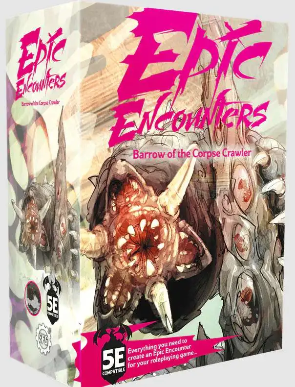 Epic Encounters Barrow of the Corpse Crawler Roleplaying Game Steamforged Games - ToyWiz