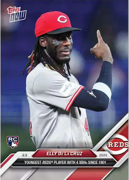 MLB Cincinatti Reds 2024 NOW Baseball Single Card Elly De La Cruz 517 Rookie - ToyWiz