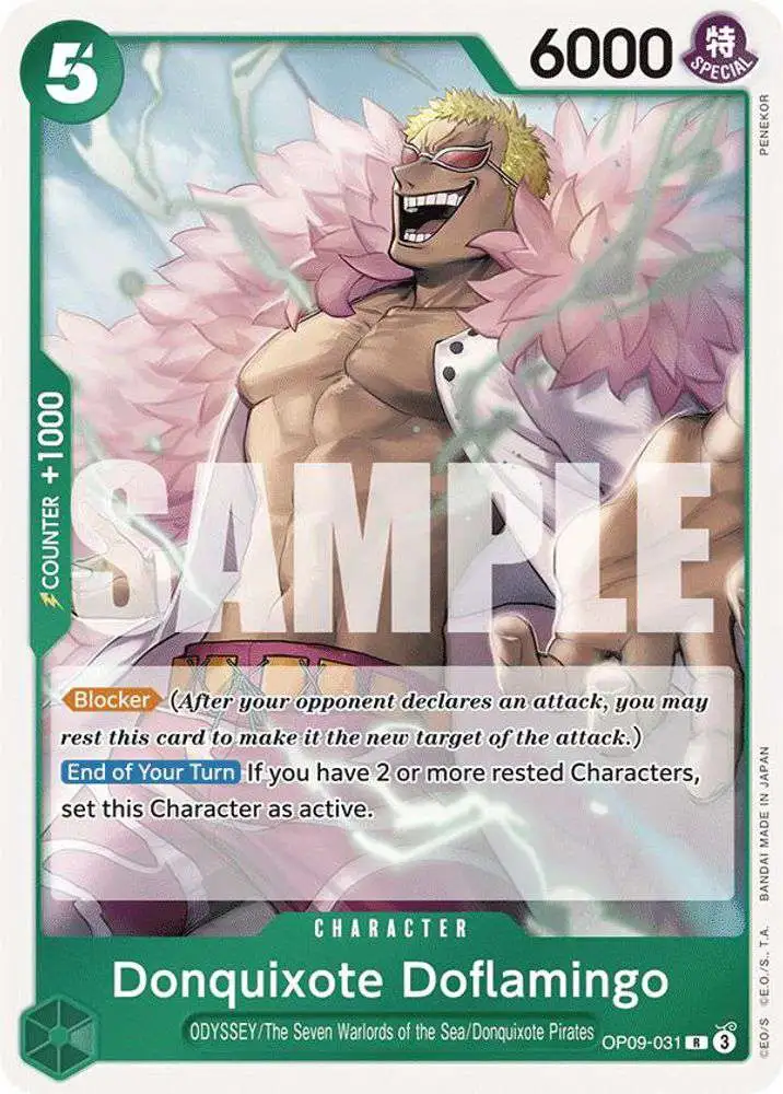 One Piece Trading Card Game Emperors in the New World Single Card Rare Donquixote Doflamingo ...
