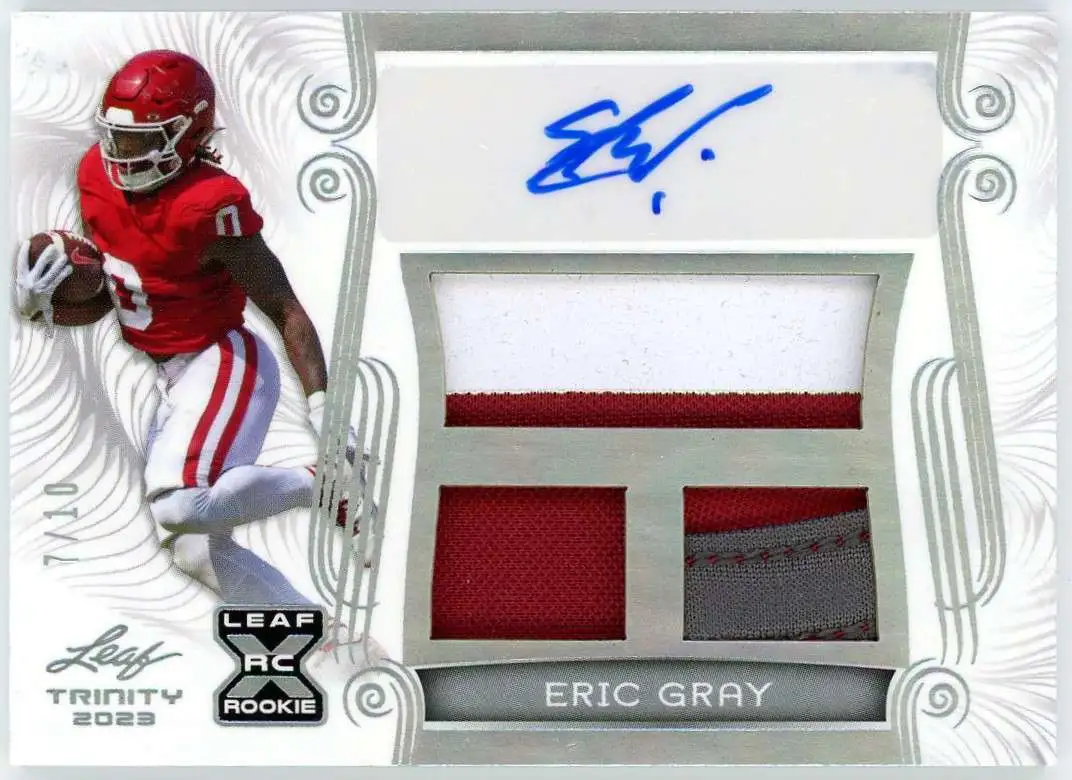 NFL Leaf 2023 Trinity Football Single Card 710 Eric Gray TA-EG1 Rookie ...