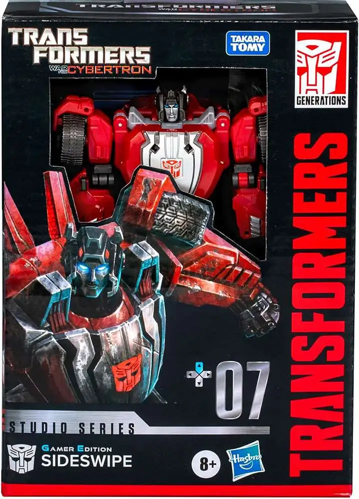 Transformers Generations Studio Series Sideswipe Deluxe Action Figure 07 Gamer Edition War for Cybertron Hasbro ToyWiz