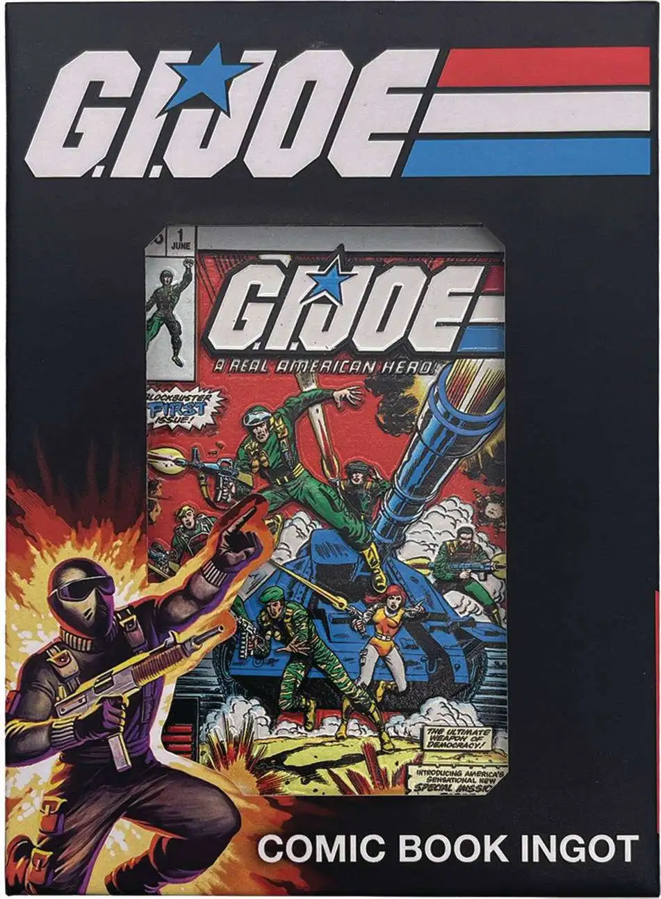 GI Joe Real American Hero 1 Comic Cover Metal Ingot Fanattik ...