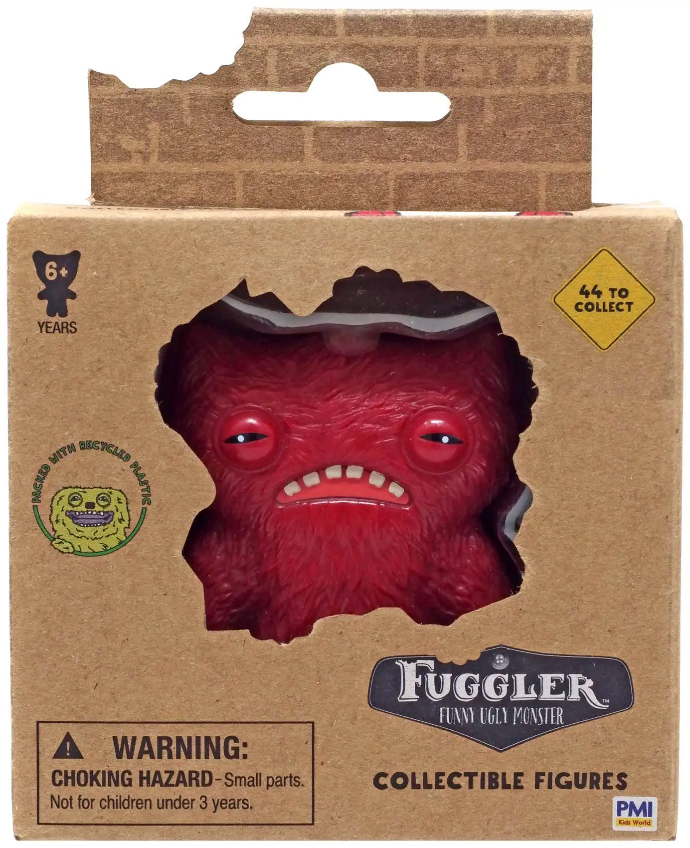 Fuggler Wide Eyed Weirdo 2.5 Mini Figure Red Toy Monster - ToyWiz