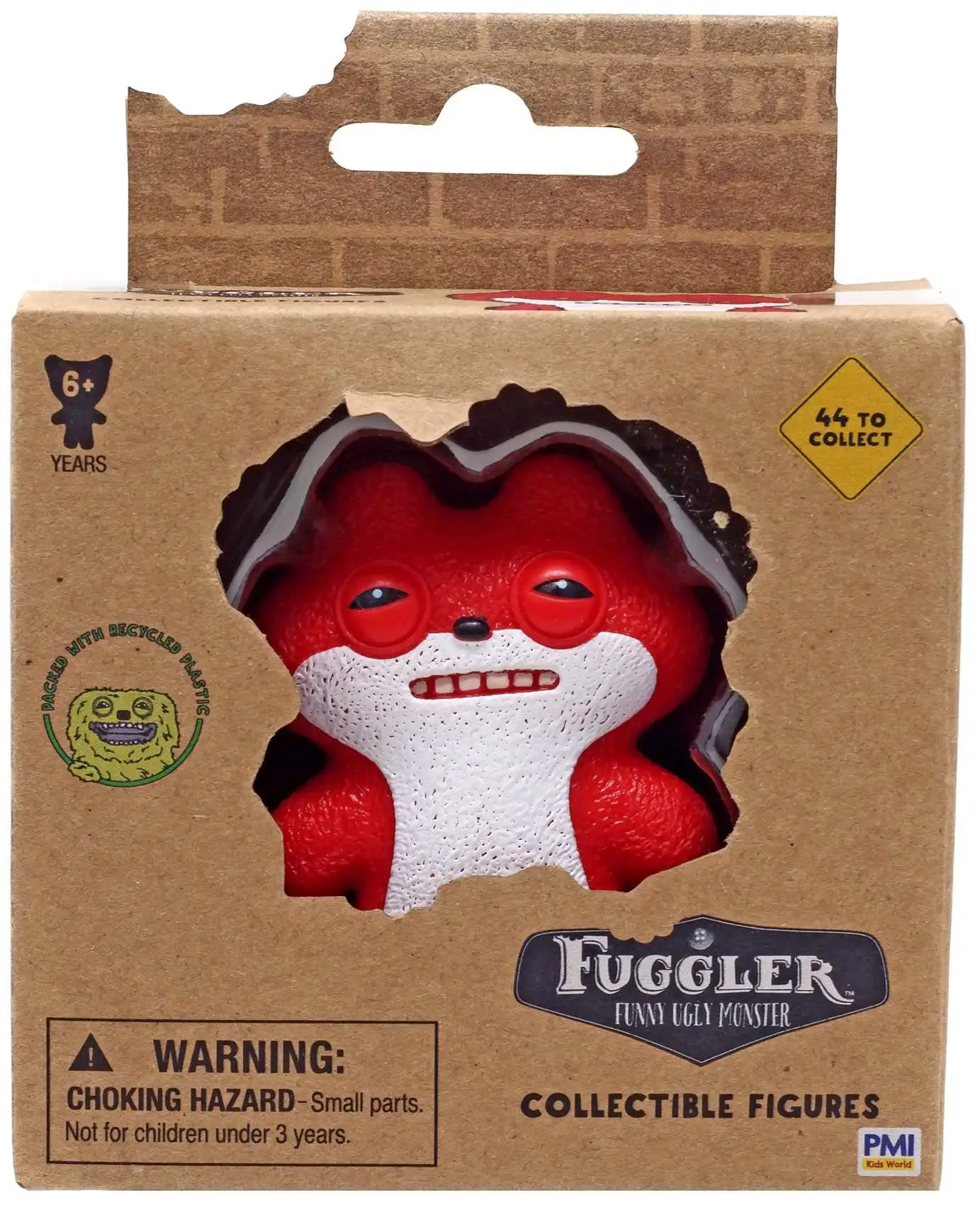 Fuggler Sketchy Squirrel 2.5 Mini Figure Red Toy Monster - ToyWiz