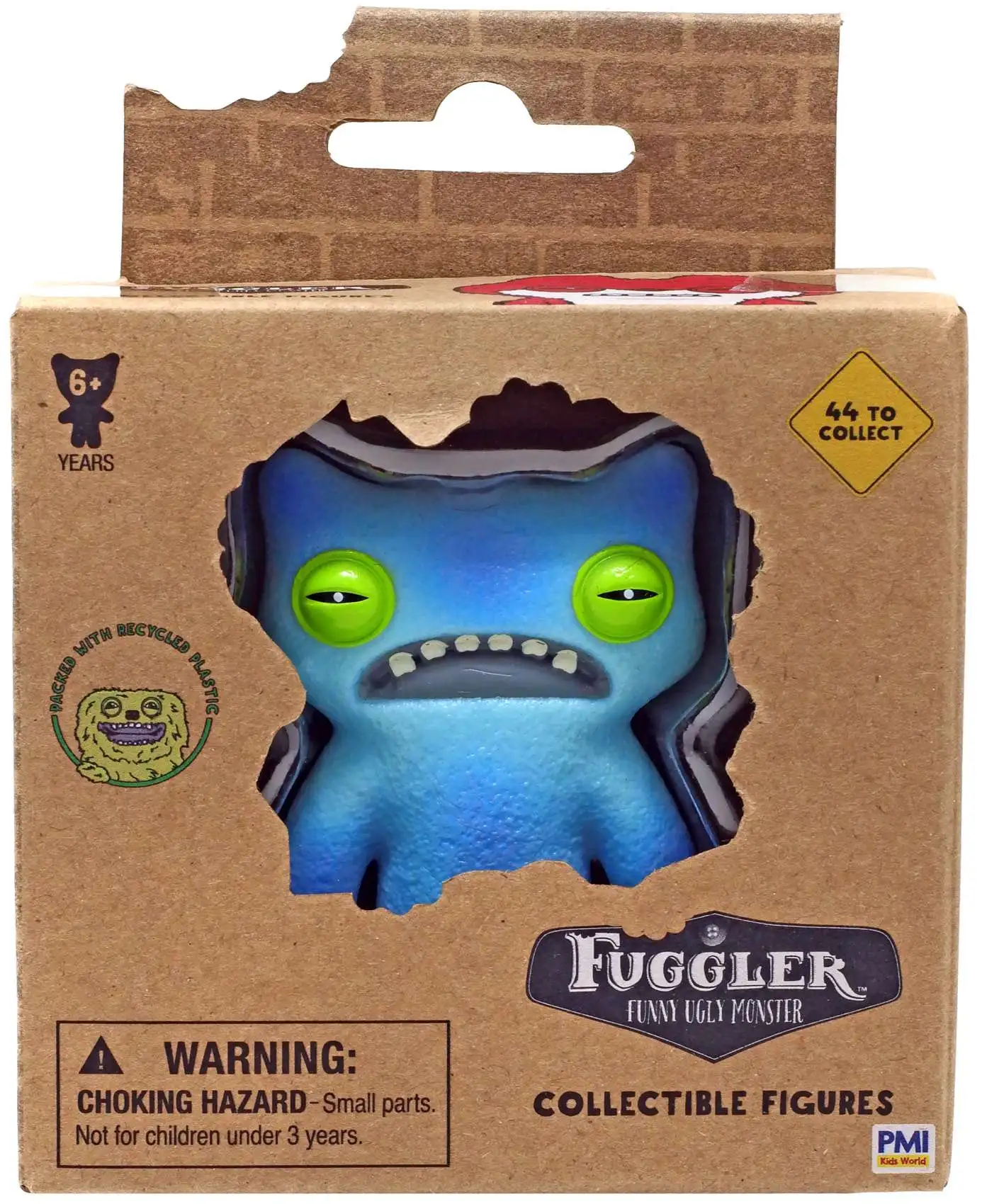 Fuggler Wide Eyed Weirdo 2.5 Mini Figure Blue Toy Monster - ToyWiz