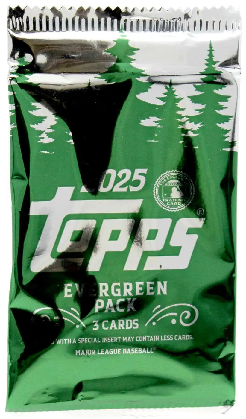 MLB Topps 2025 HOLIDAY Baseball Evergreen Trading Card Pack 3 Cards ...