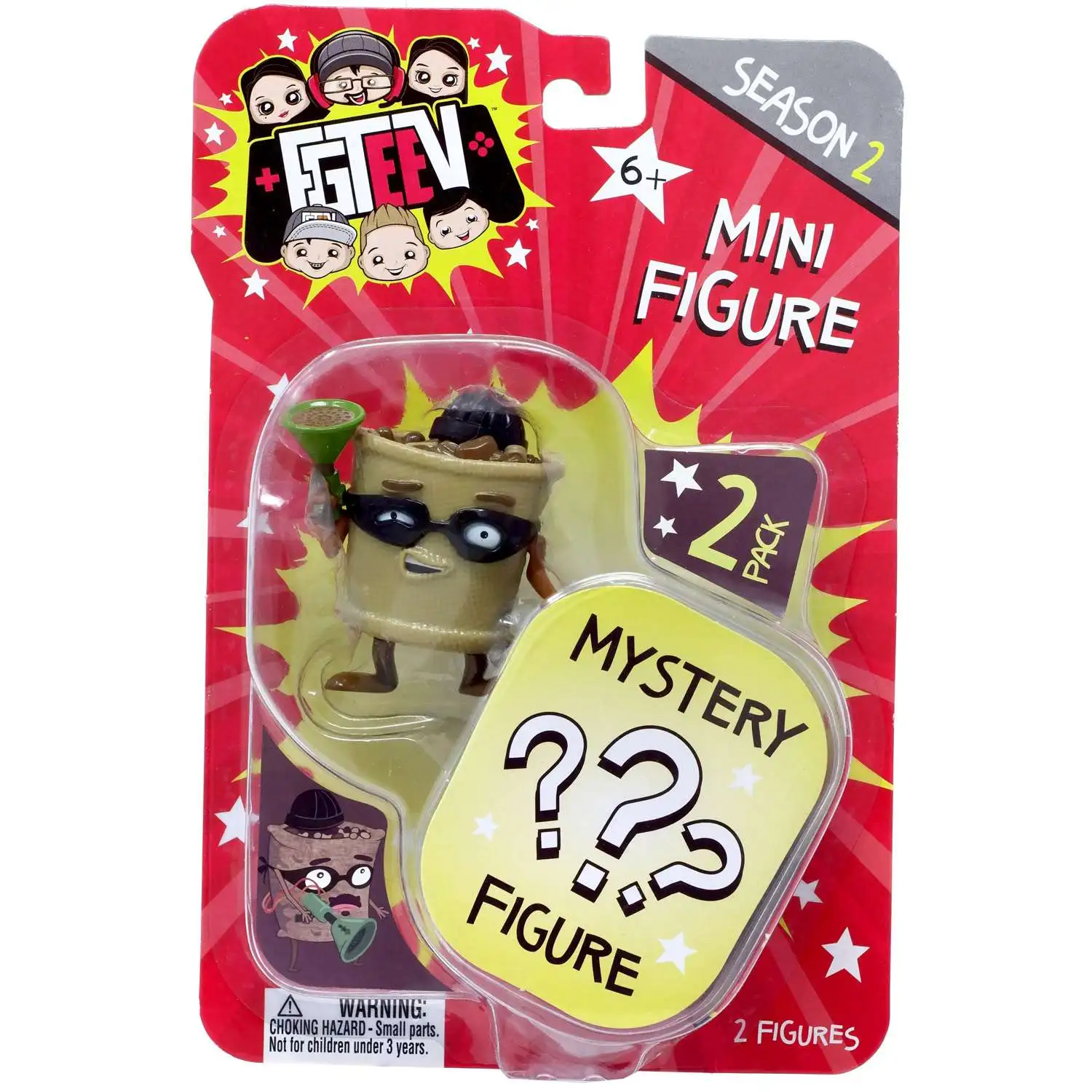 FGTeeV Season 2 Baggo Beans Mystery Action Figure 2-Pack Bonkers Toy Co ...