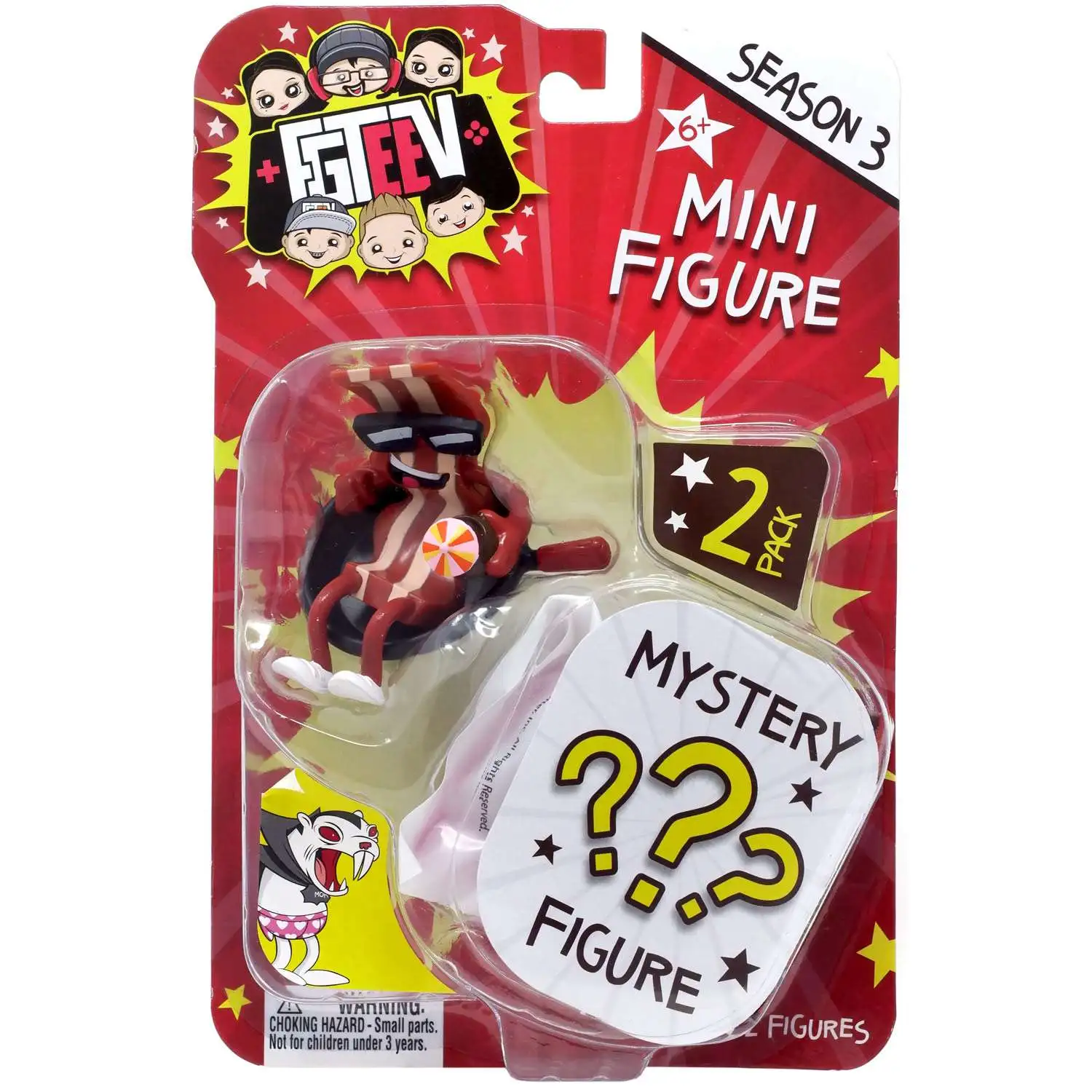 FGTeeV Season 3 Sizzle Chill Derpy Bacon Mystery Action Figure 2-Pack ...