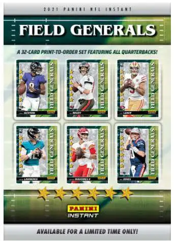 NFL 2021 Instant Field Generals Football Trading Card Set 32 Cards ...