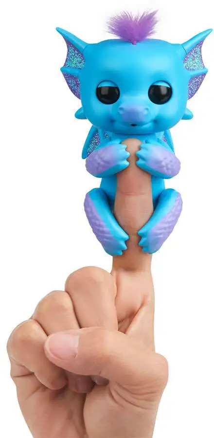 Fingerlings Baby Dragon Tara Figure Blue, Loose WowWee - ToyWiz