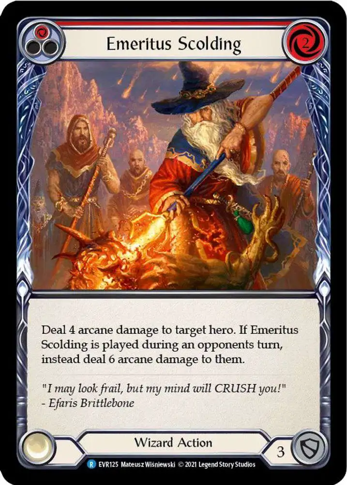 Flesh and Blood Trading Card Game Everfest Single Card Rare Emeritus ...