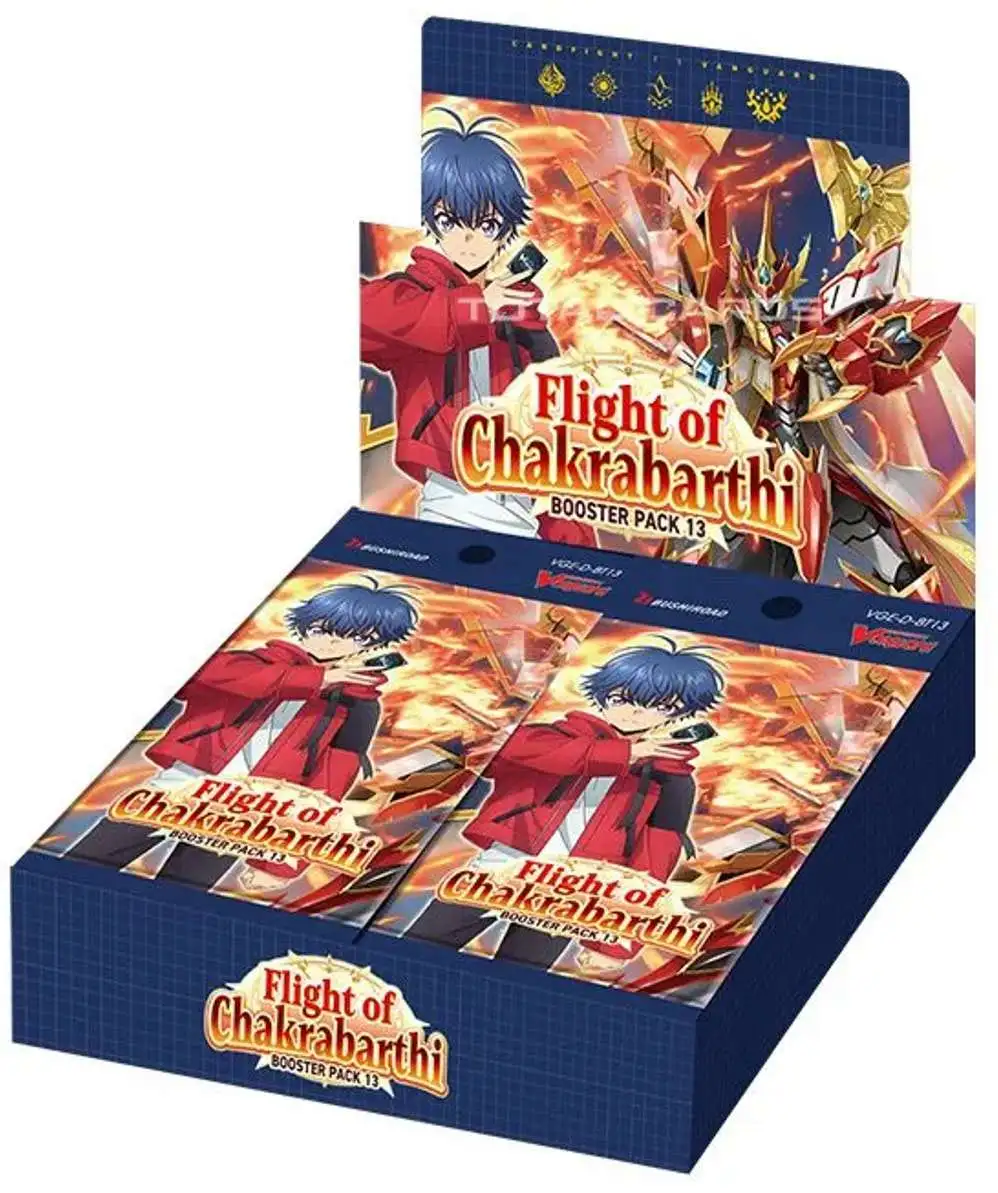 Cardfight Vanguard Trading Card Game overDress Flight of Chakrabarthi Booster Box BT13 16 Packs ...