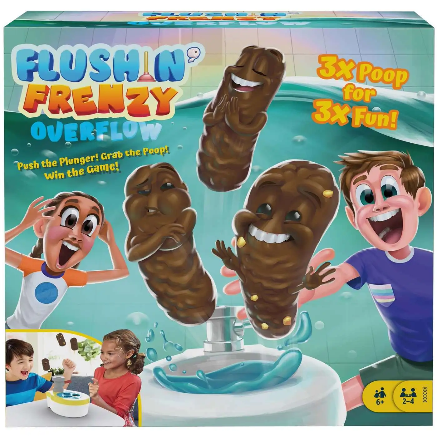 Flushin Frenzy Flushin Frenzy Overflow Game Damaged Package Mattel ...