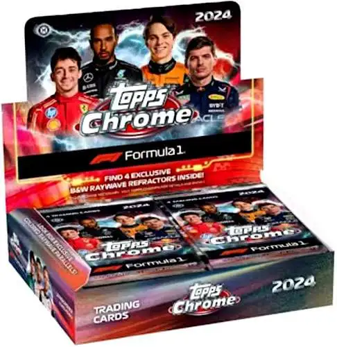 Formula 1 Topps 2024 Chrome Trading Card Qualifying Lap HOBBY Box 16 ...