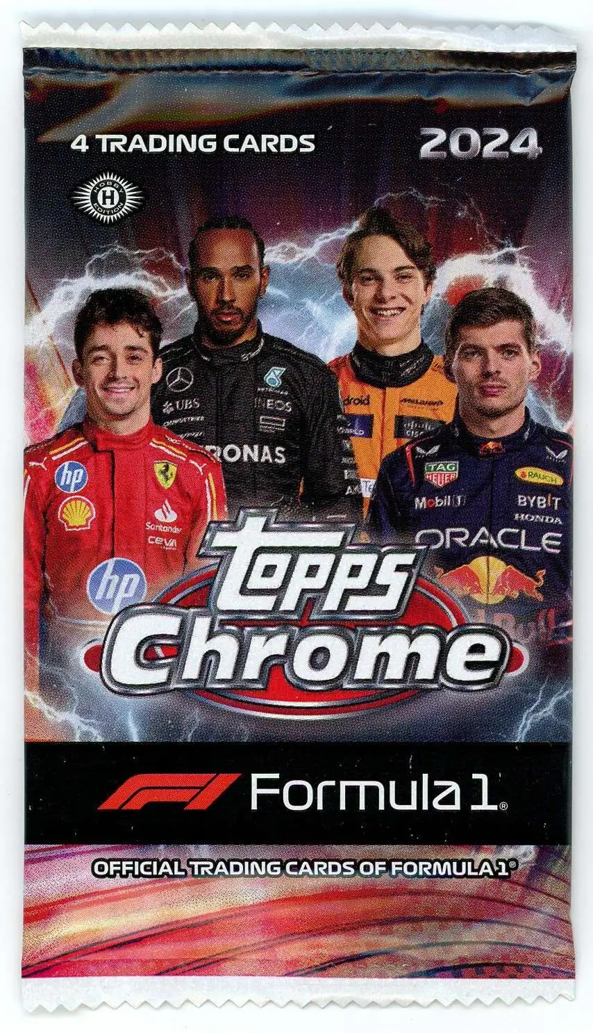 Formula 1 Topps 2024 Chrome Trading Card Qualifying Lap HOBBY Pack 4 ...
