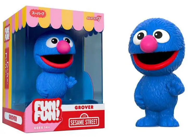 Sesame Street Sesame Street Fun Fun Grover 7 Mascot Vinyl Toy Super7 ...